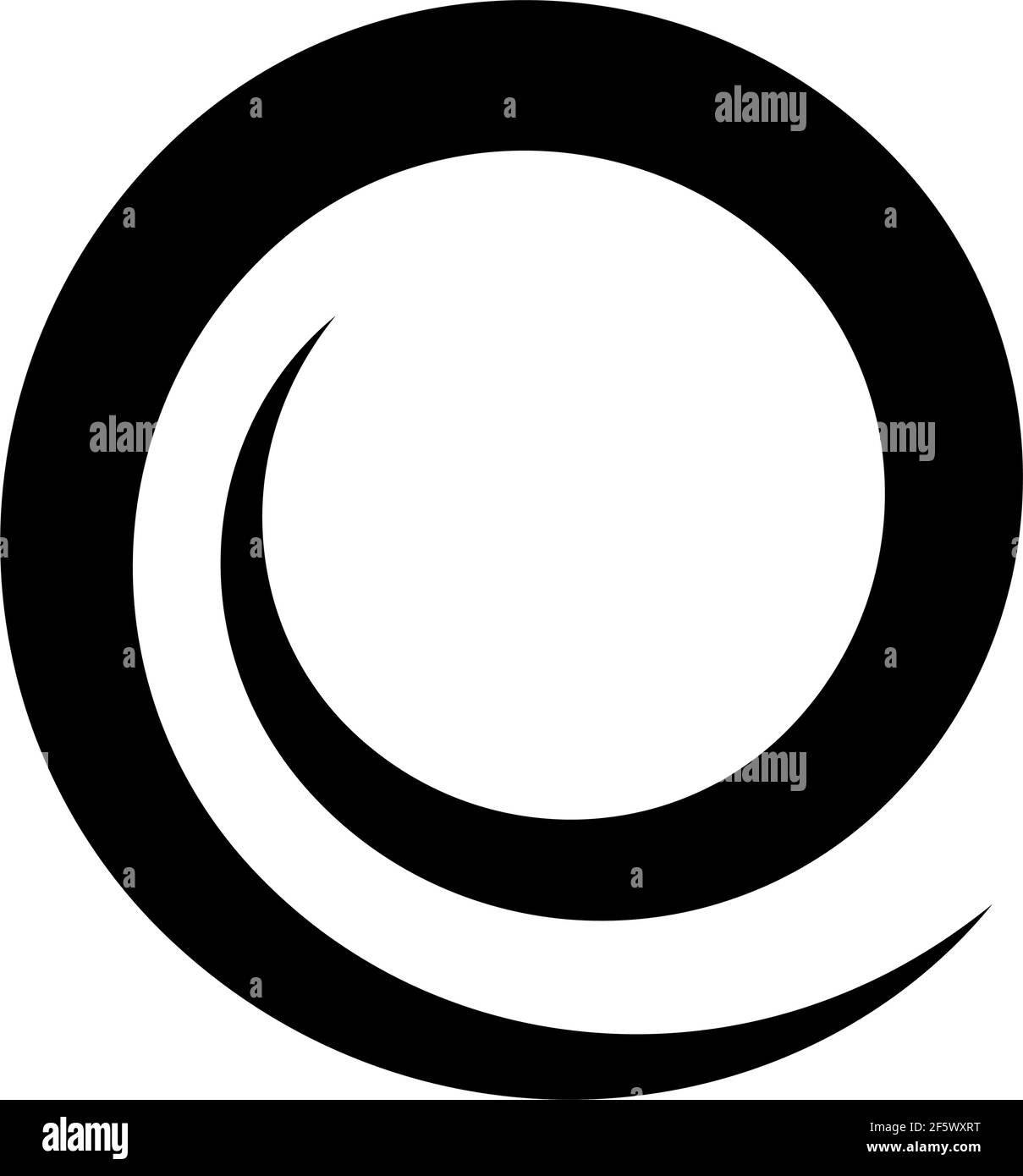 Spiral, swirl, twirl icon, design element vector illustration — Stock ...
