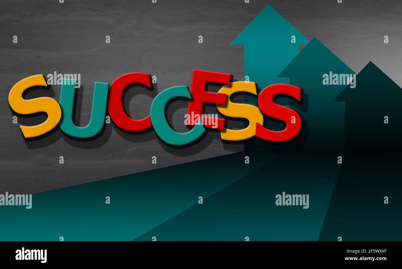 An illustration of arrows indicating economic growth with the word ...