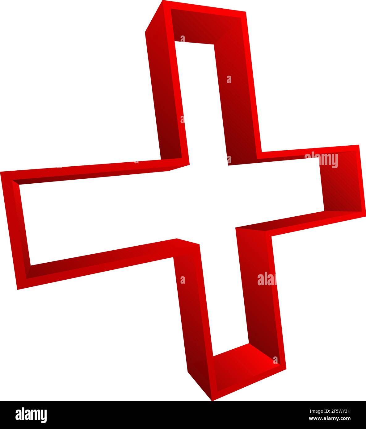 Cross (plus sign, symbol) for healthcare or generic logo usage — Stock ...