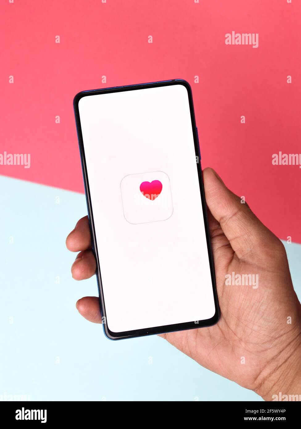 Assam, india - March 30, 2021 : Apple Health logo on phone screen stock ...