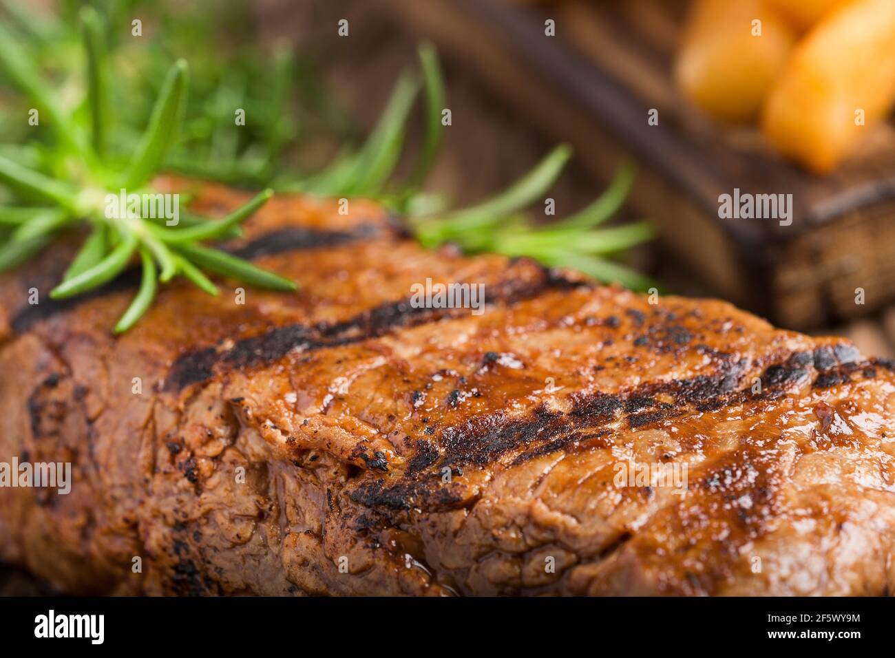 Round Meat Roast - Close-up Stock Photo - Alamy