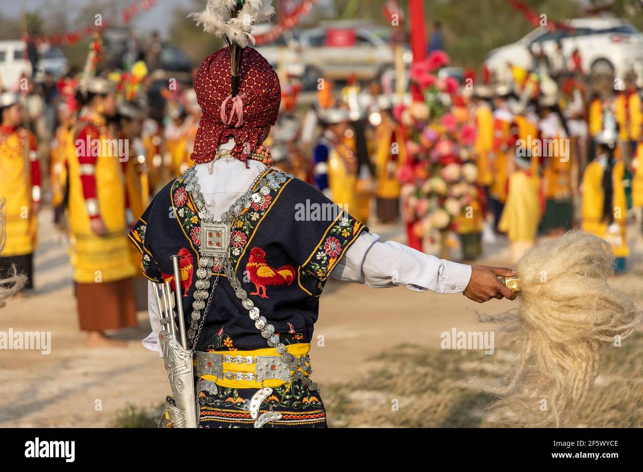 Shillong, Meghalaya, India. 28th Mar, 2021. Prople seen their ...