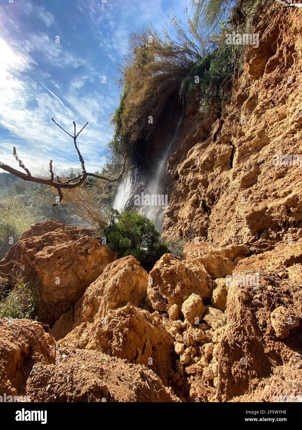 route of the three waterfalls of ANNA, located in the province of ...
