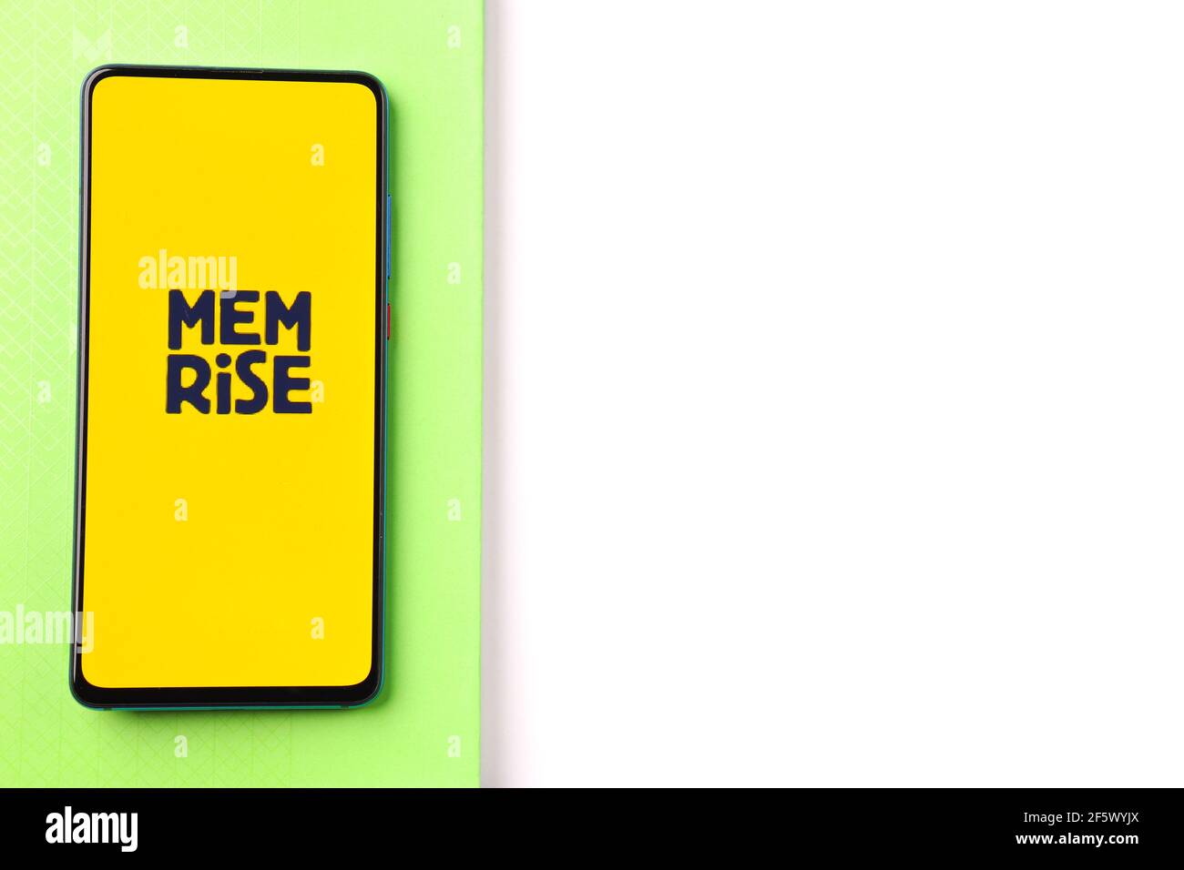 Assam, india - March 30, 2021 : Memrise app logo on phone screen stock ...