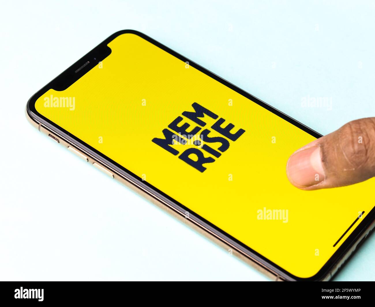 Assam, india - March 30, 2021 : Memrise app logo on phone screen stock ...