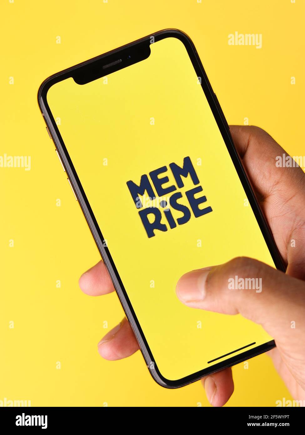 Assam, india - March 30, 2021 : Memrise app logo on phone screen stock ...