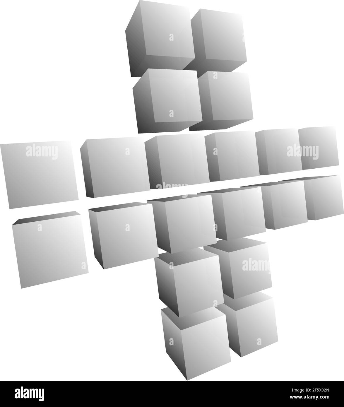 Cross (plus sign, symbol) for healthcare or generic logo usage — Stock vector illustration ...