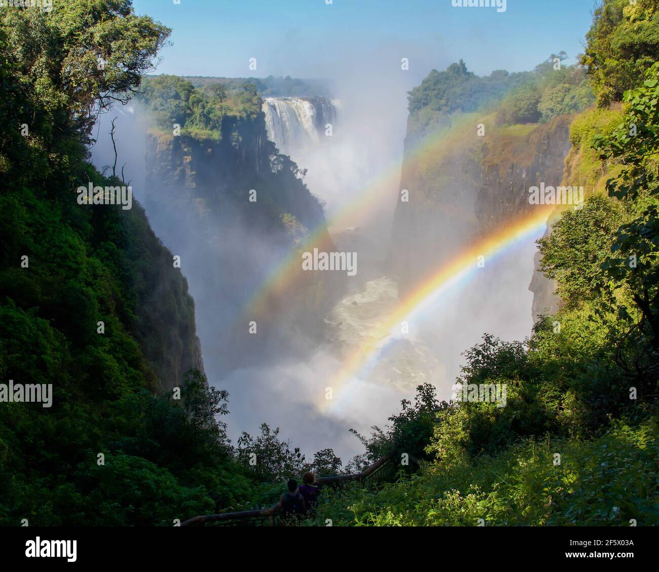 Victoria Falls in Zimbabwe is the world's largest waterfall Stock Photo ...