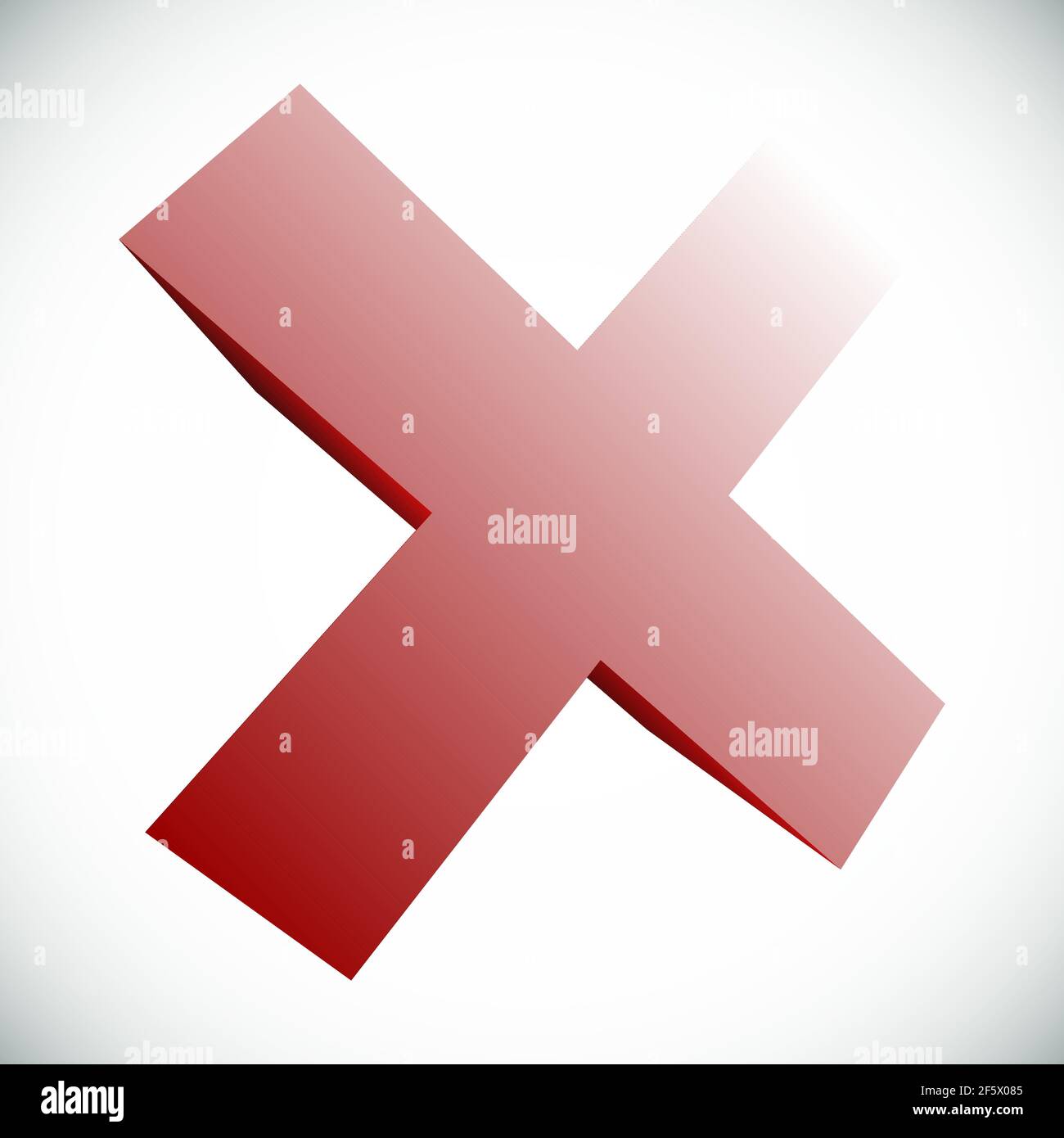 Cross sign, symbol. Letter X Graphics — Stock vector illustration ...