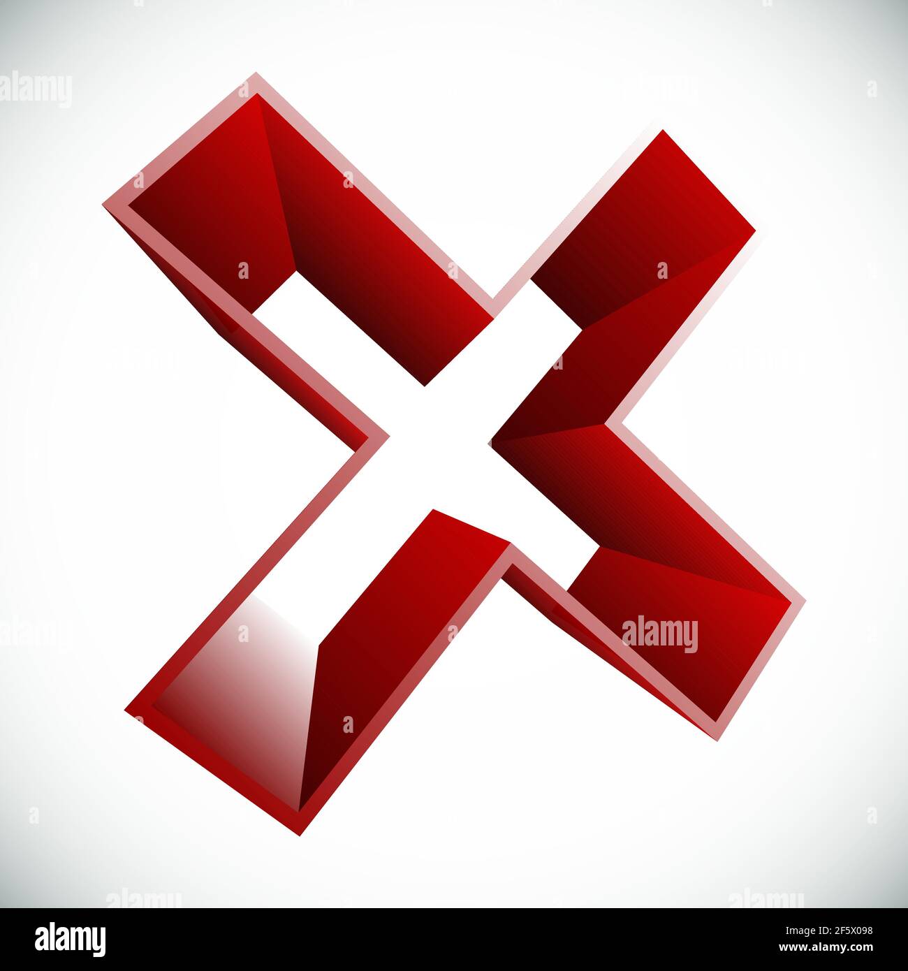 Cross sign, symbol. Letter X Graphics — Stock vector illustration ...