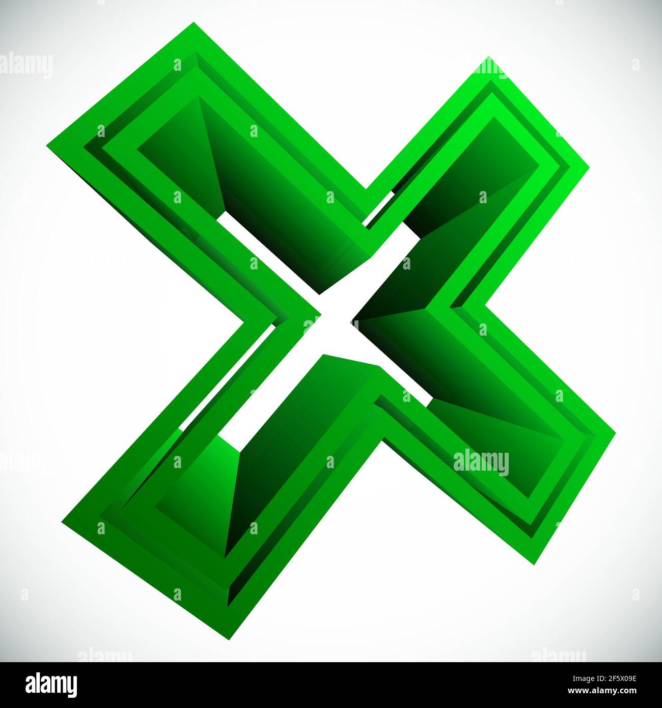 Cross sign, symbol. Letter X Graphics — Stock vector illustration ...