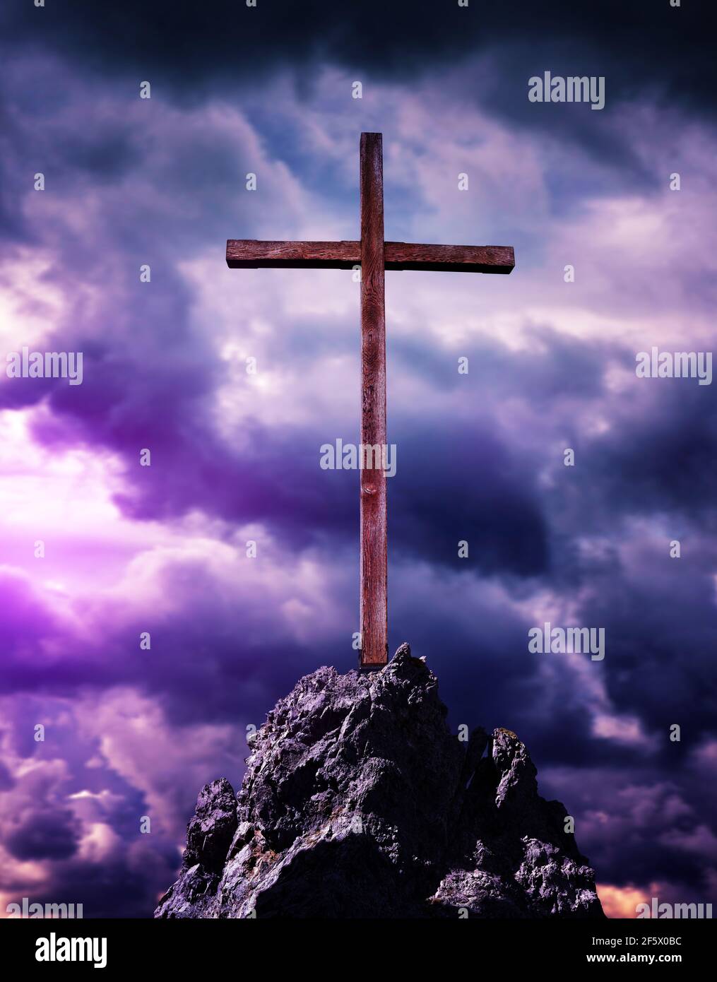 Cross and resurrection theme hi-res stock photography and images - Alamy