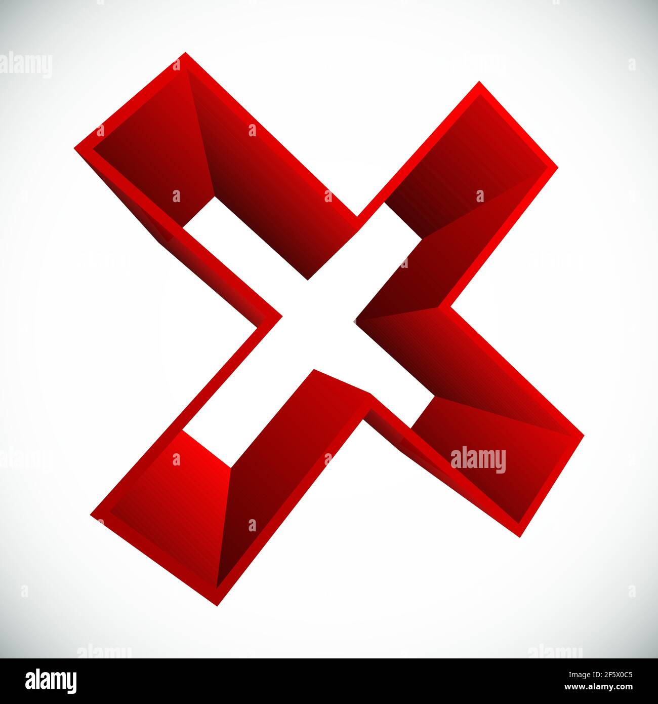 Cross sign, symbol. Letter X Graphics — Stock vector illustration ...