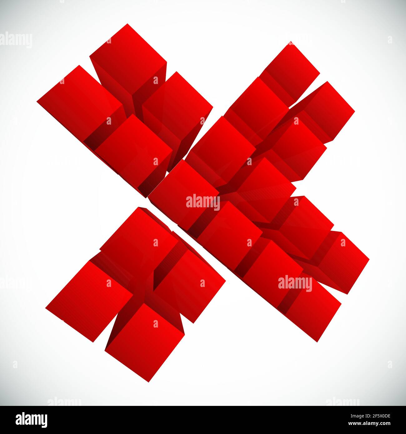 Cross sign, symbol. Letter X Graphics — Stock vector illustration ...