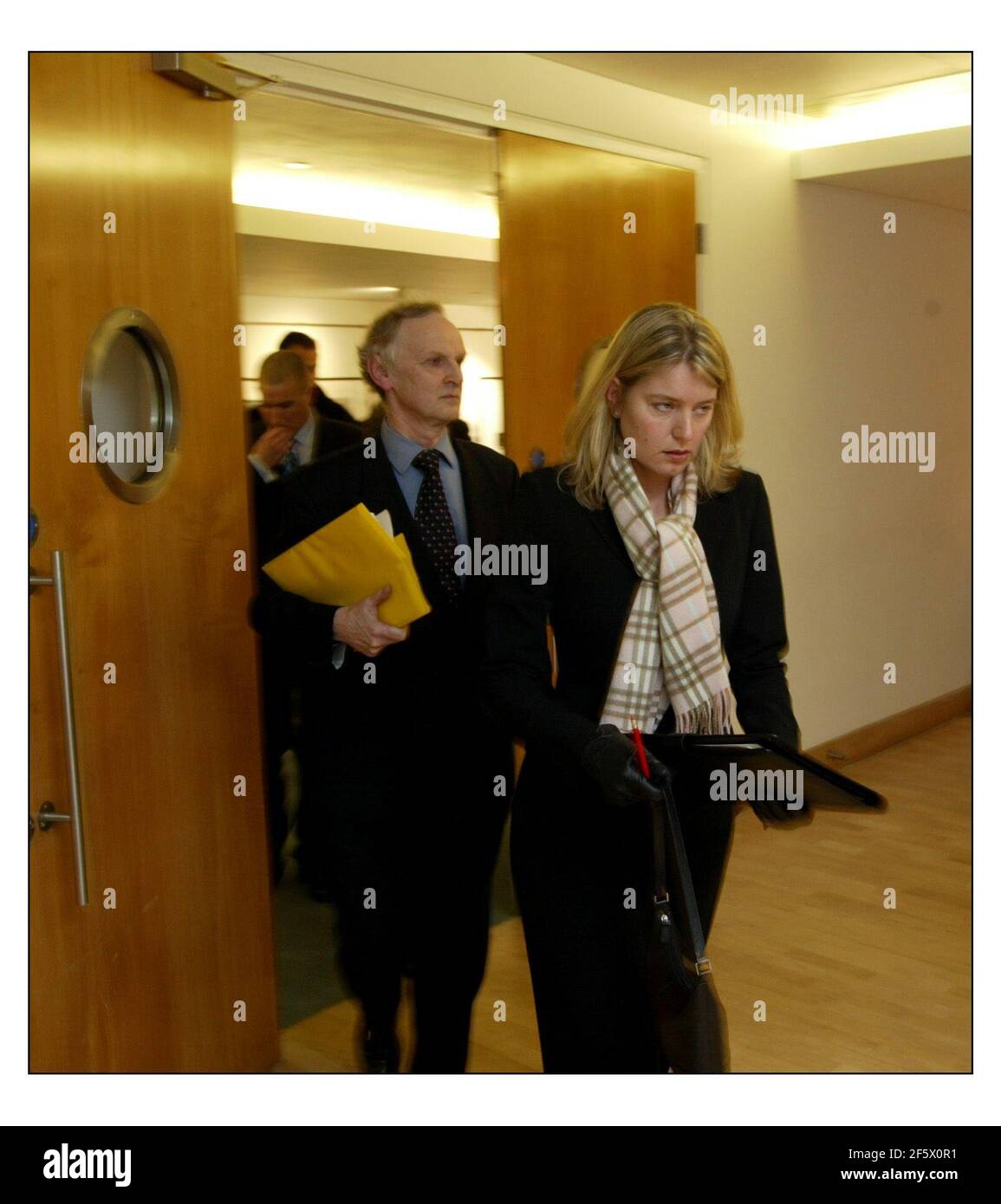 Samantha Roberts at press conf after meeting with Geoff Hoonpic David ...