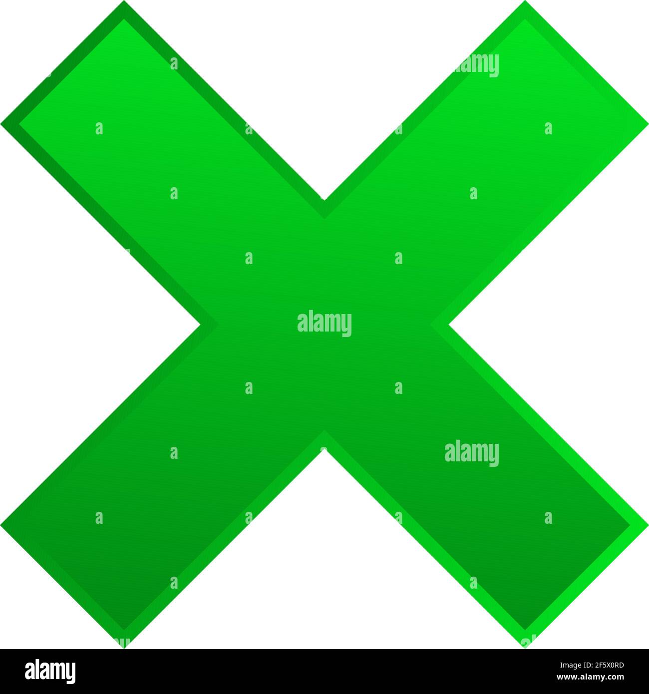 Cross sign, symbol. Letter X Graphics — Stock vector illustration ...