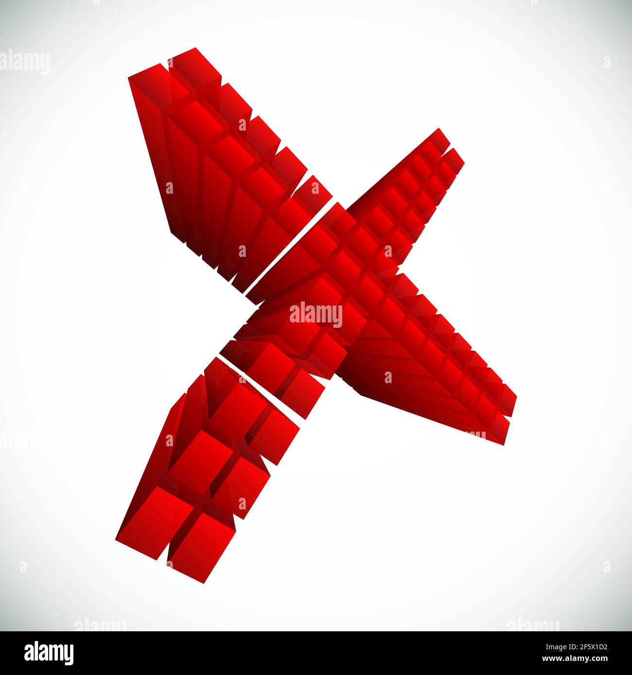 Cross sign, symbol. Letter X Graphics — Stock vector illustration ...