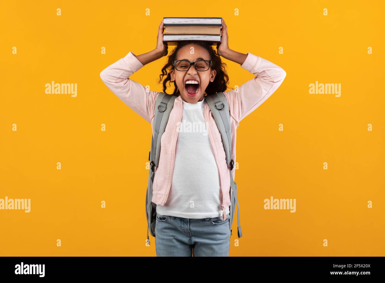 Child yell library hi-res stock photography and images - Alamy