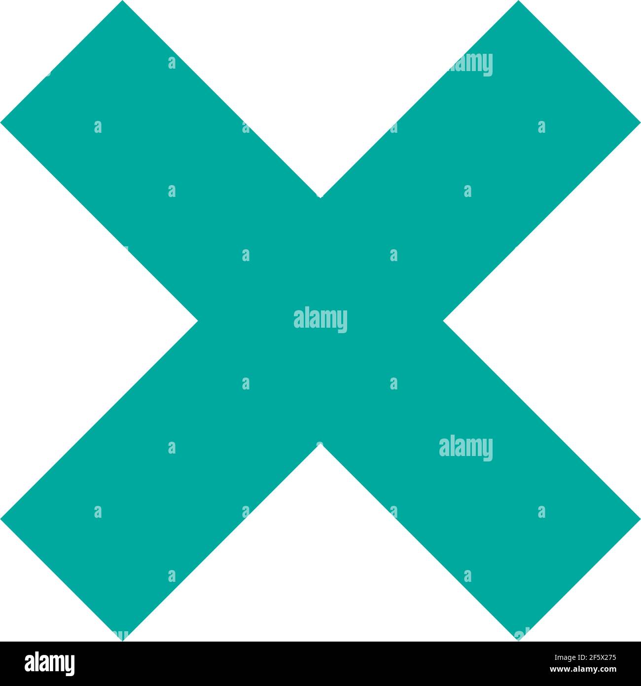 Cross sign, symbol. Letter X Graphics — Stock vector illustration ...