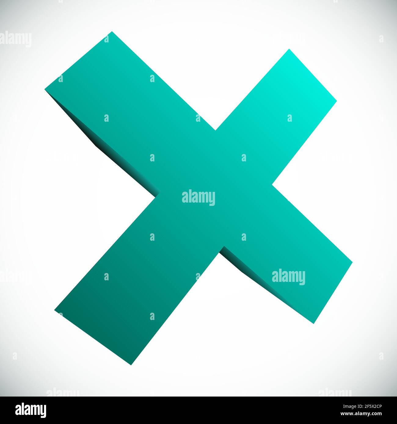 Cross sign, symbol. Letter X Graphics — Stock vector illustration ...