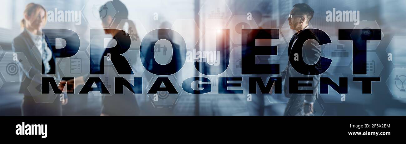 Project Management and Abstract Concept 2021. Banner for the site Stock ...