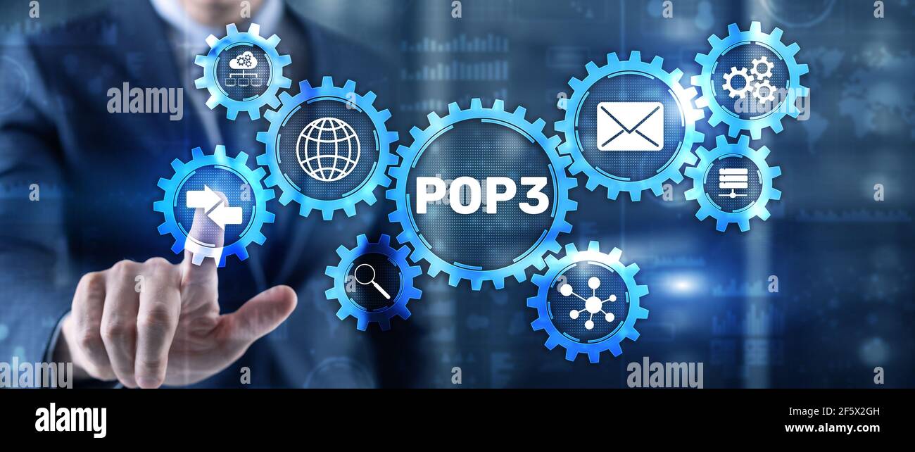 Pop3 Protocol. It Technology Internet concept Stock Photo - Alamy
