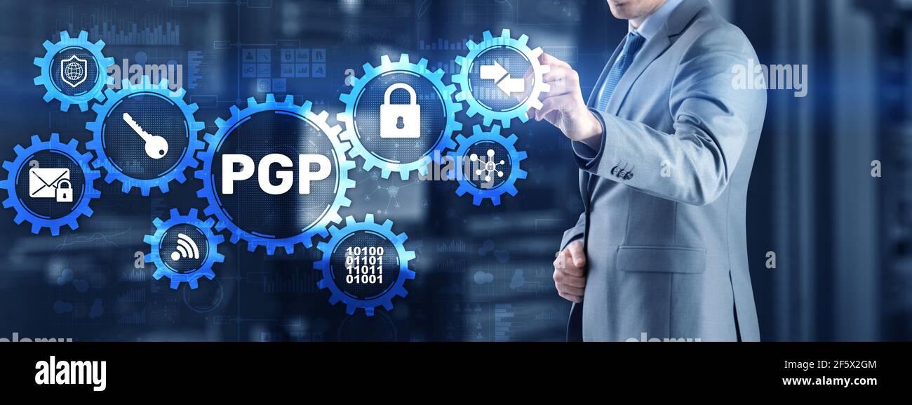 PGP. Pretty Good Privacy. Encryption and Security concept 2021 Stock ...
