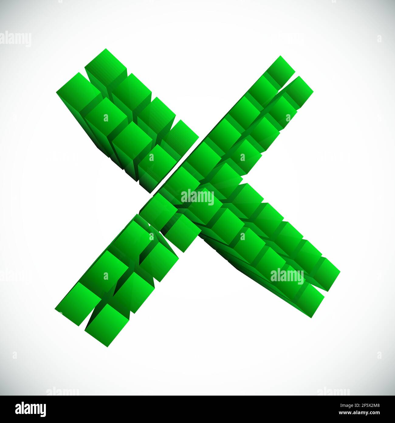 Cross sign, symbol. Letter X Graphics — Stock vector illustration ...