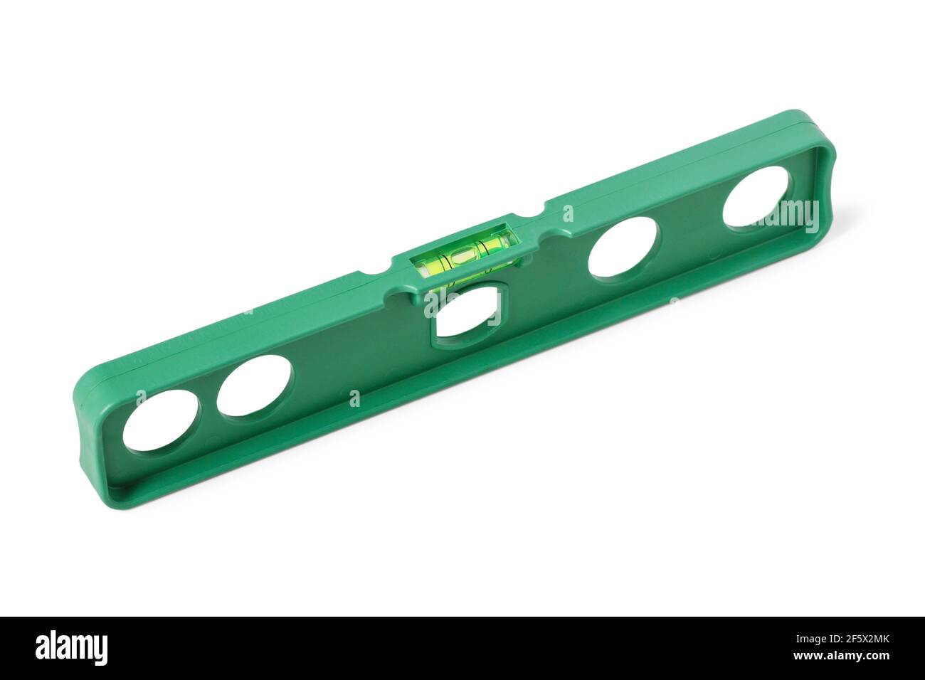 Plastic building level isolated on white background Stock Photo - Alamy