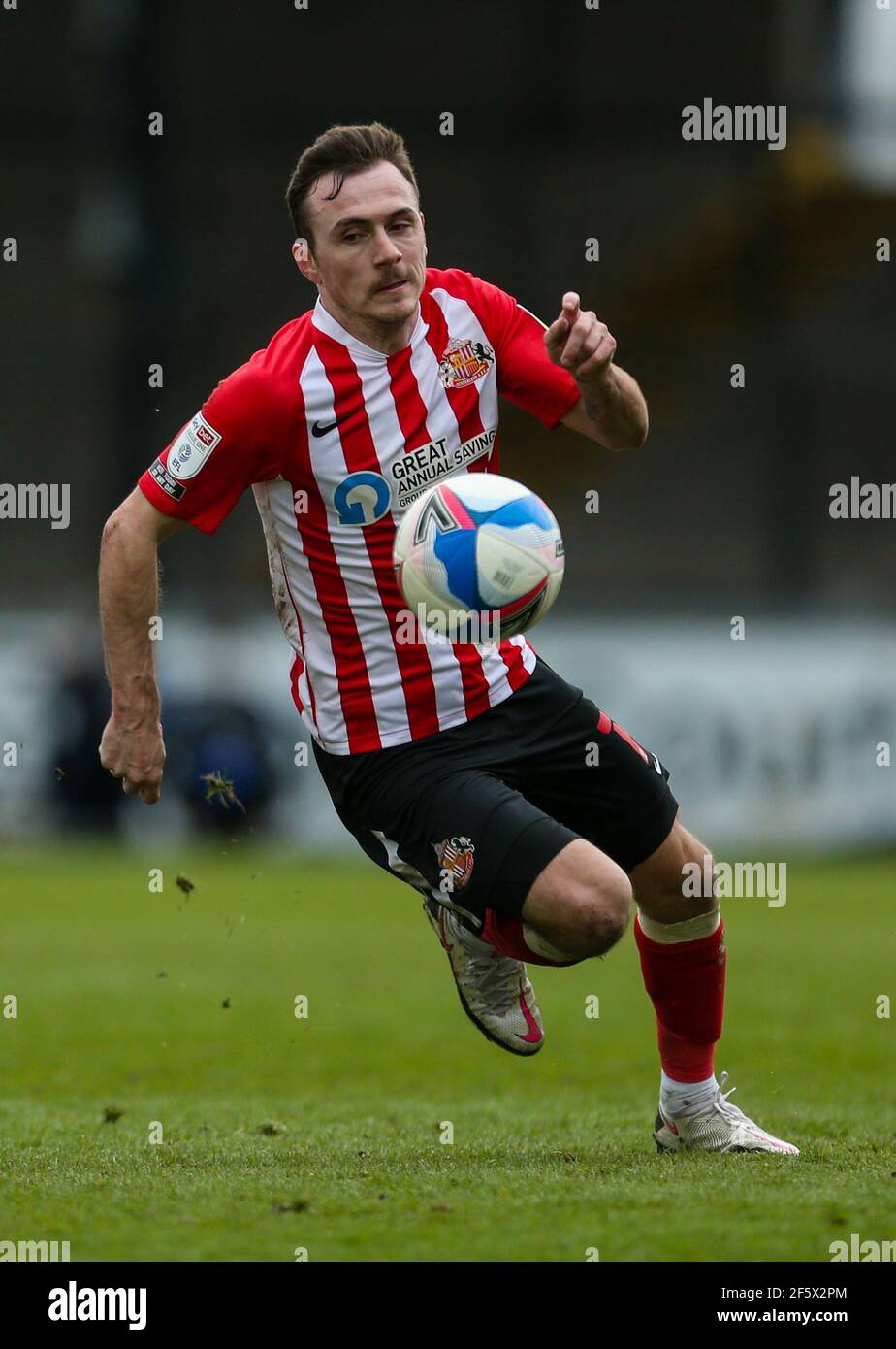 Sunderland's Josh Scowen during the Sky Bet League One match at the ...