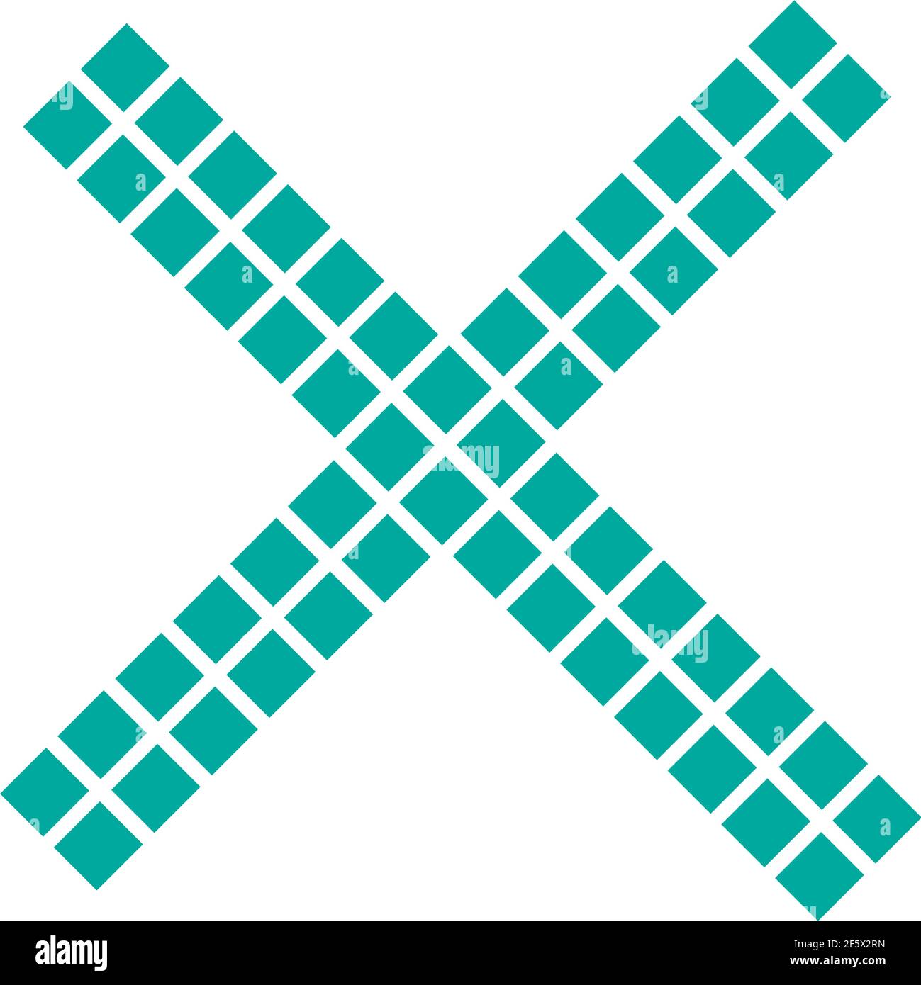 Cross sign, symbol. Letter X Graphics — Stock vector illustration ...
