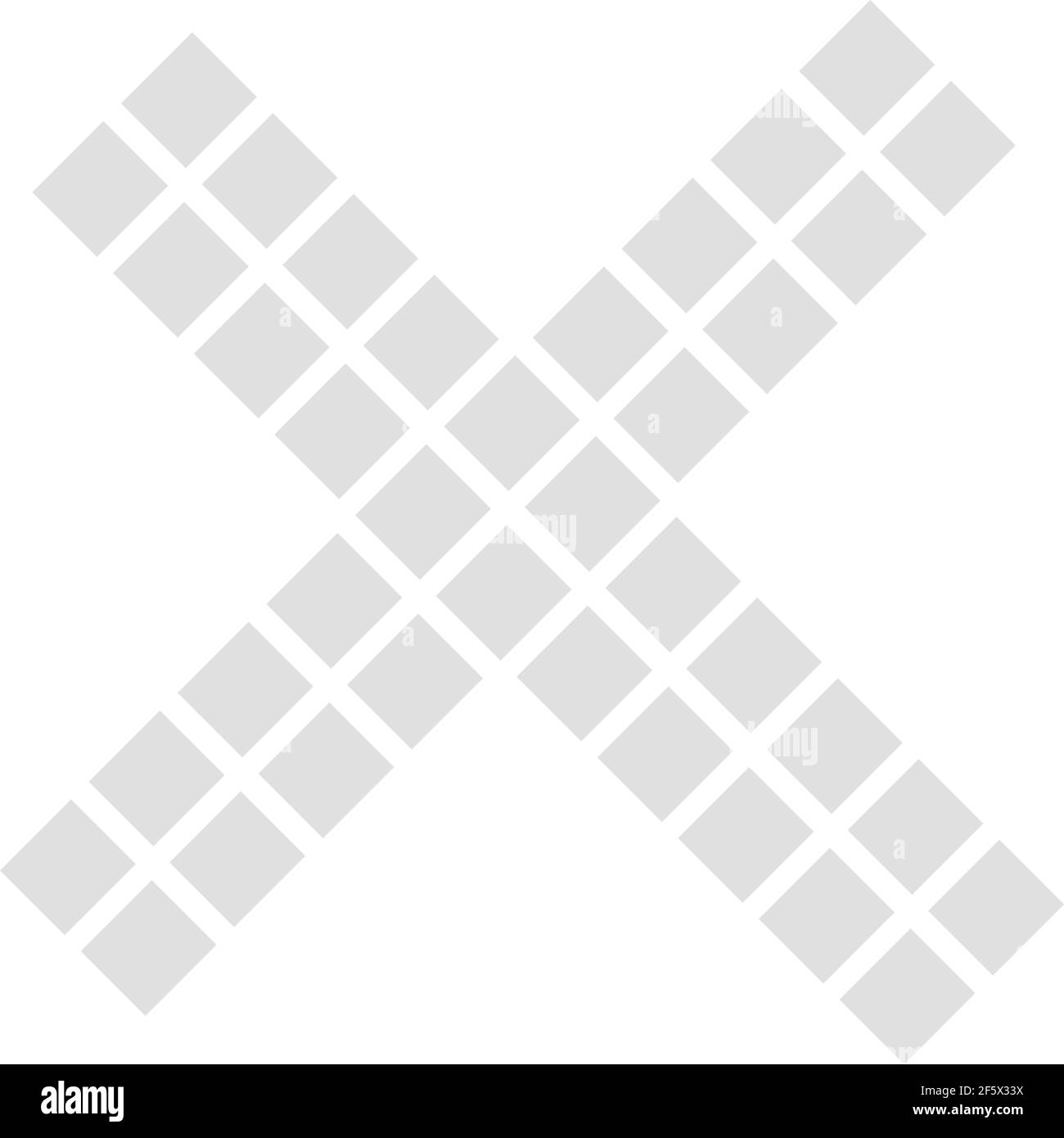 Cross sign, symbol. Letter X Graphics — Stock vector illustration ...
