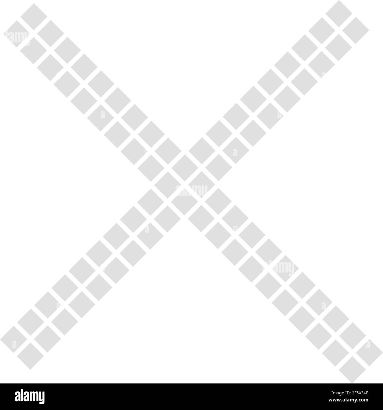 Cross sign, symbol. Letter X Graphics — Stock vector illustration ...