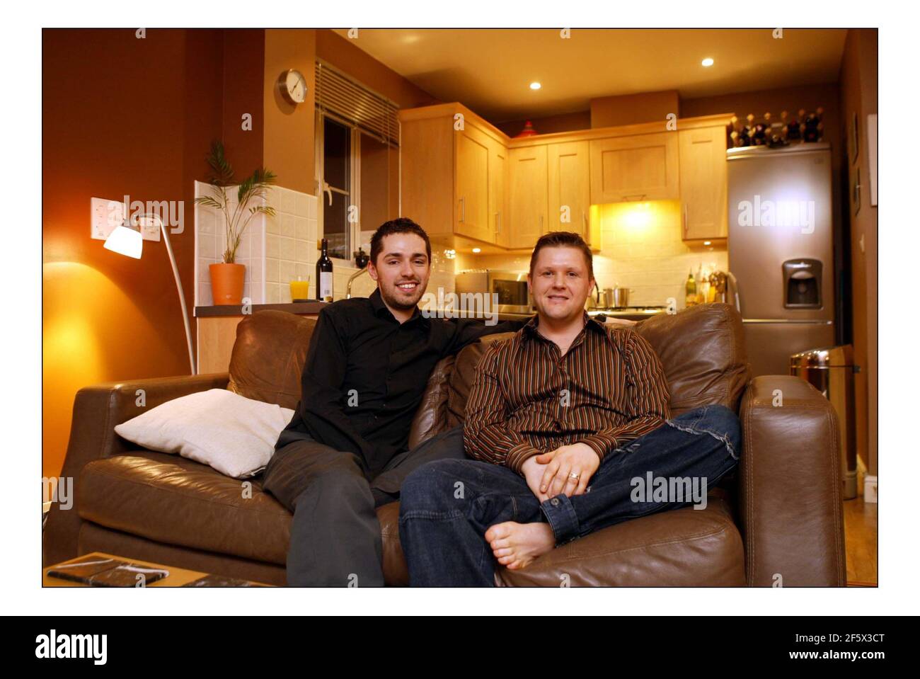 Phil Borge (lt) with partner Garry Baxterpic David Sandison 2/3/2005 ...