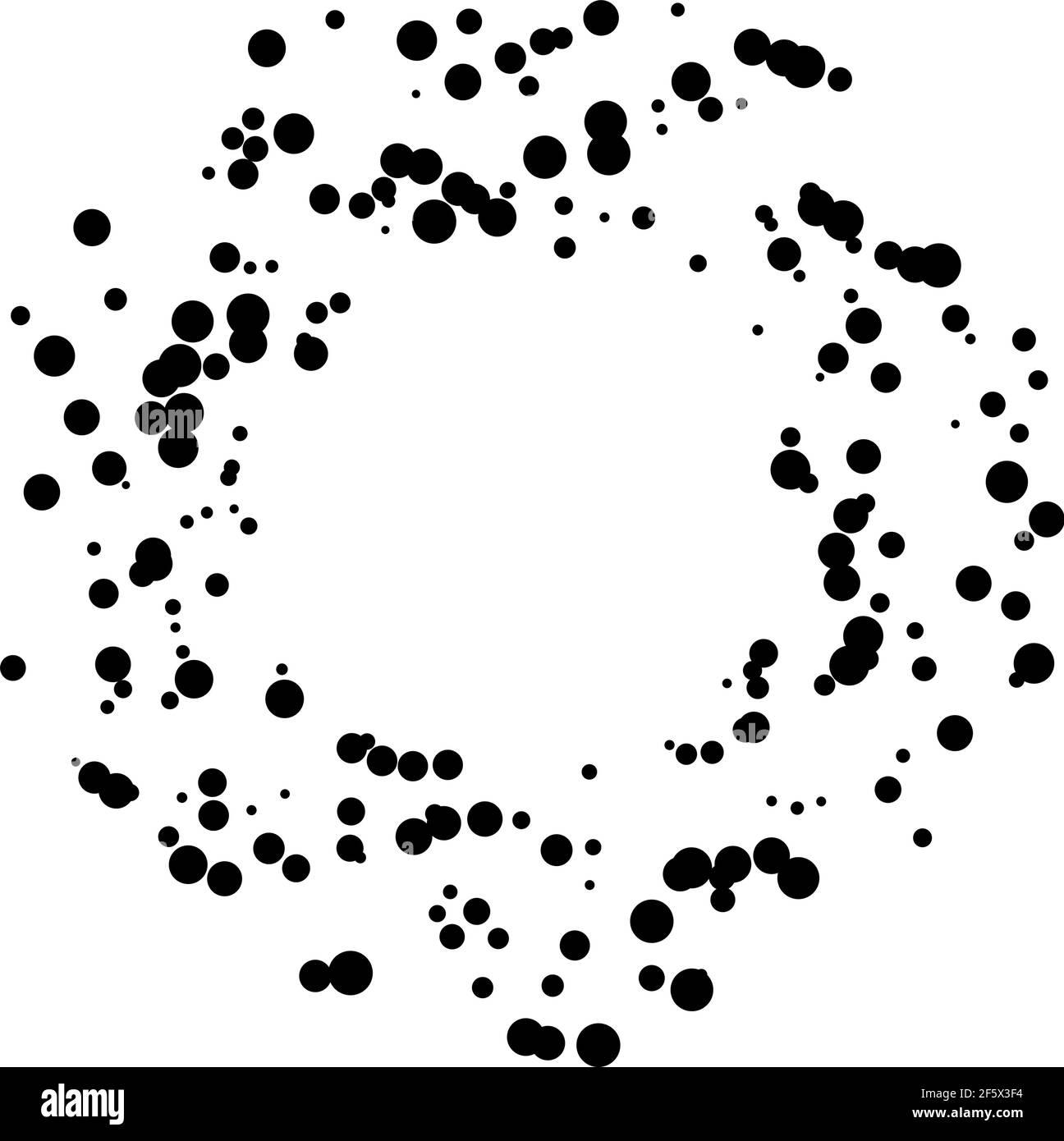 Random dots, circles design element. Speckles, dotted abstract design ...