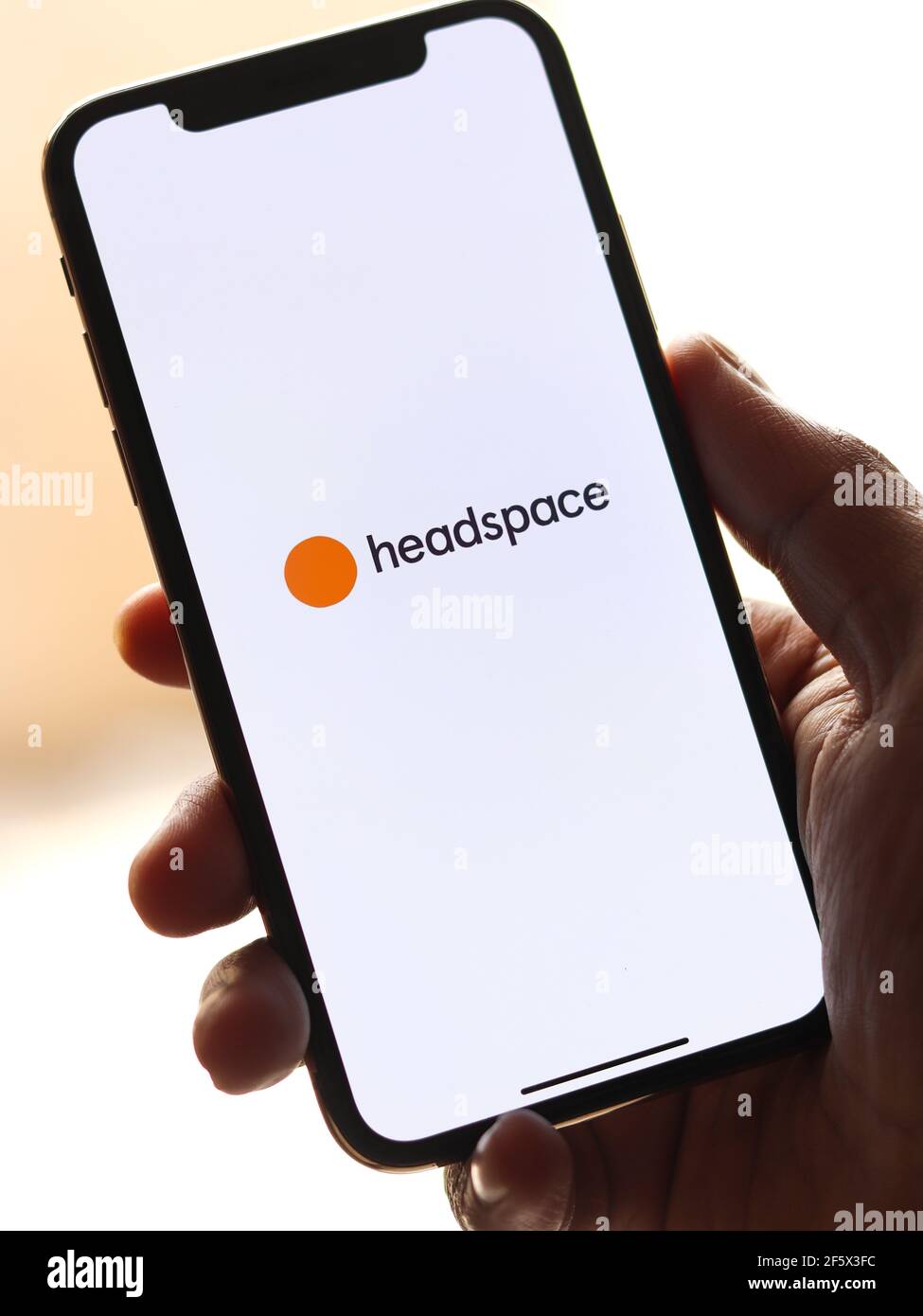 Assam, india - March 30, 2021 : Headspace logo on phone screen stock ...