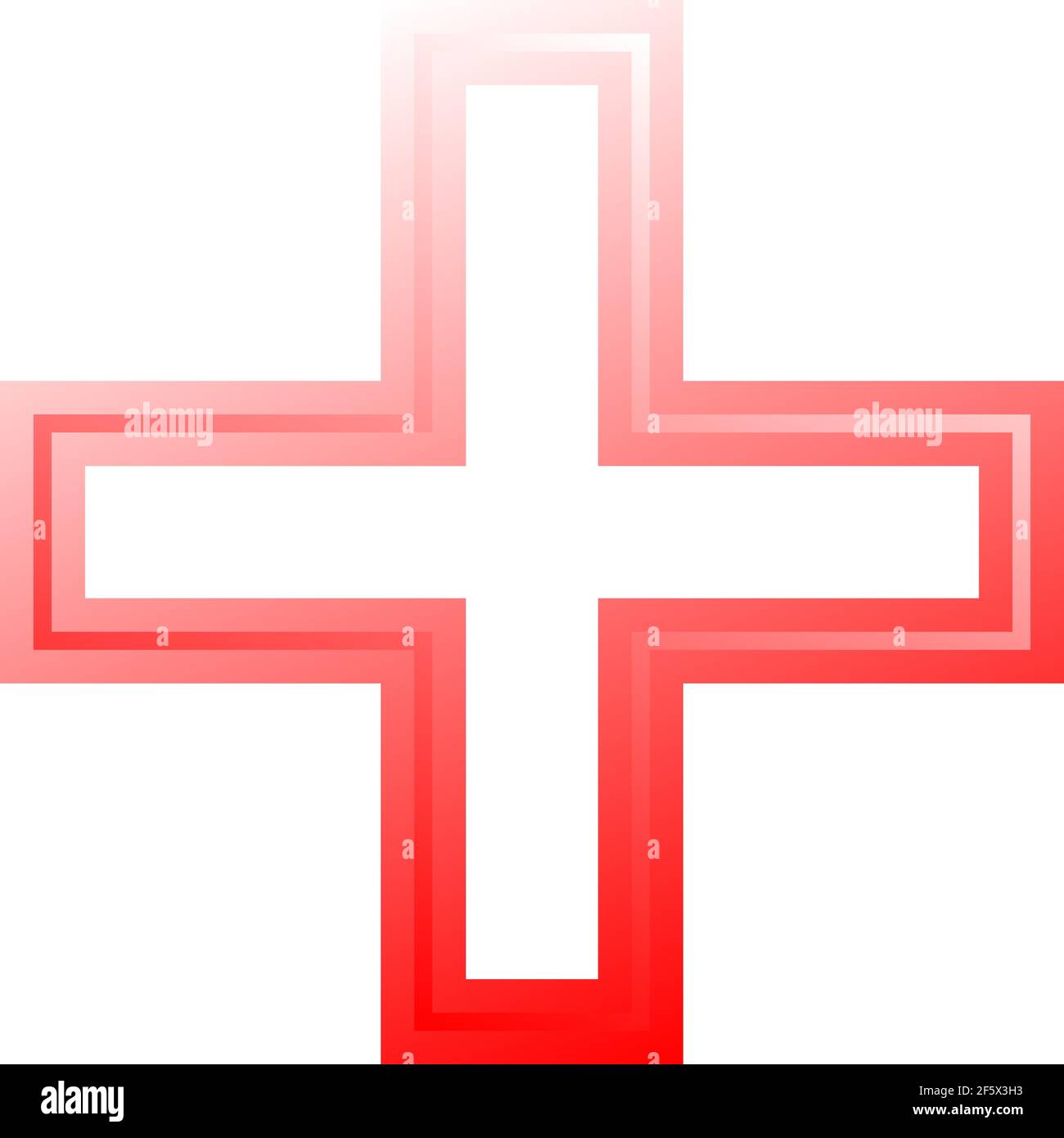 Cross (plus sign, symbol) for healthcare or generic logo usage — Stock ...