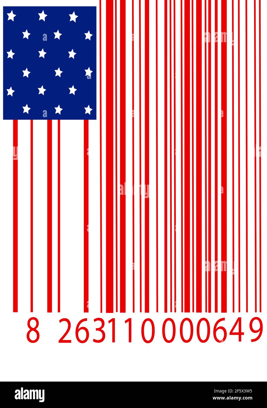 Barcode flag Cut Out Stock Images & Pictures - Alamy