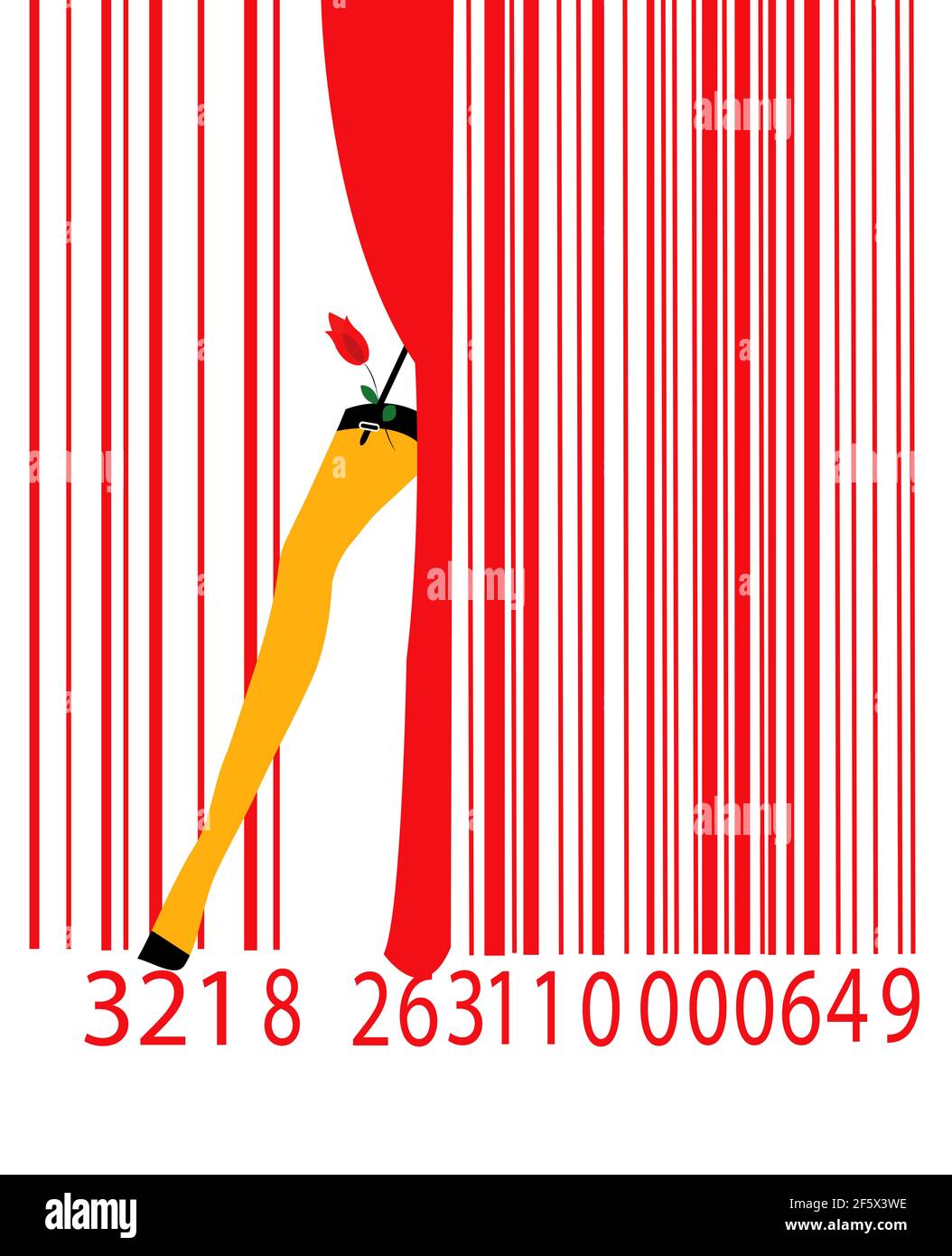 illustration of a burlesque girl dancing and coming out behind a ...