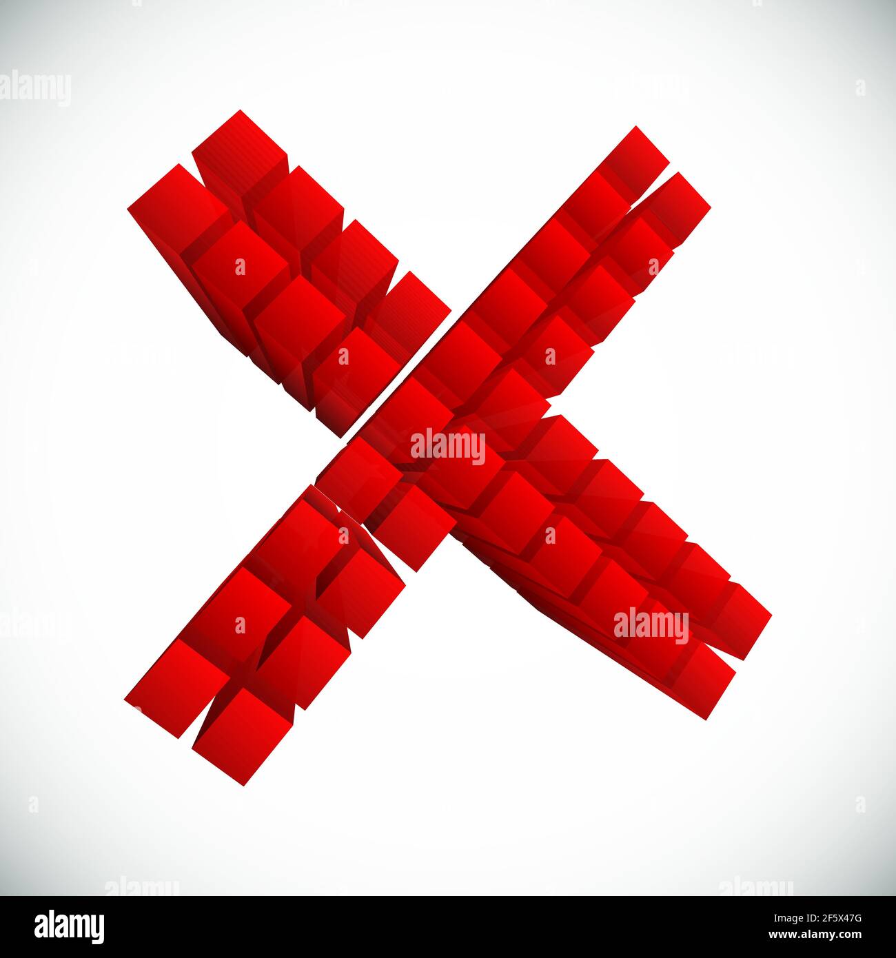 Cross sign, symbol. Letter X Graphics — Stock vector illustration ...