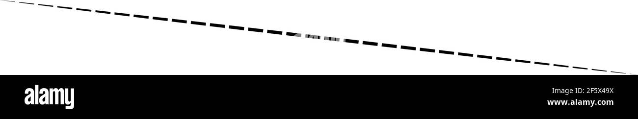 Horizontal dashed, segmented lines design shape element — Stock vector ...