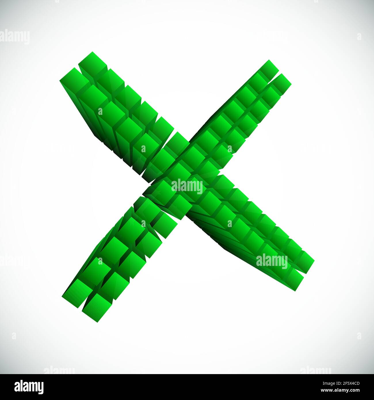 Cross sign, symbol. Letter X Graphics — Stock vector illustration ...