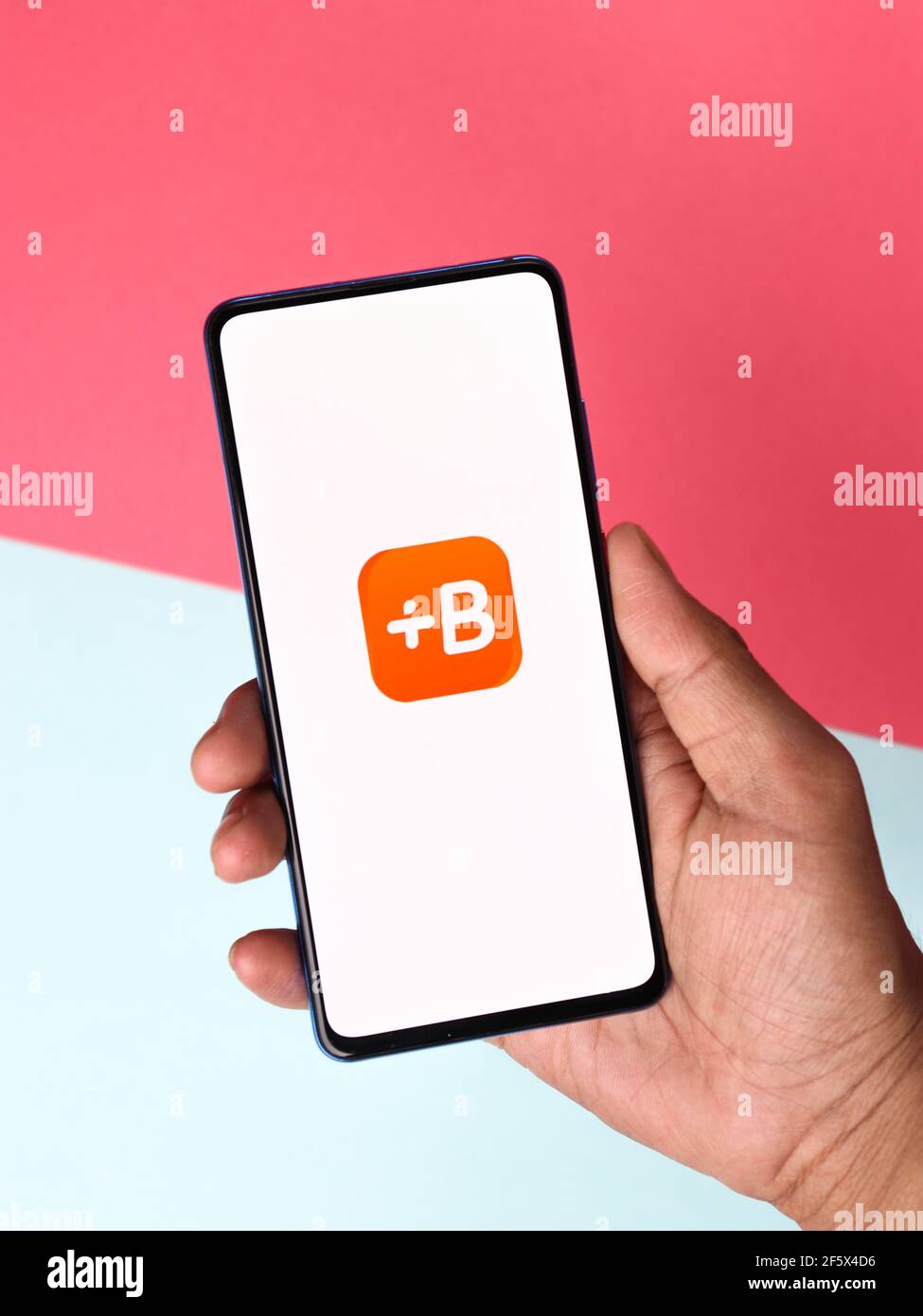 Assam, india - March 30, 2021 : Babbel logo on phone screen stock image ...