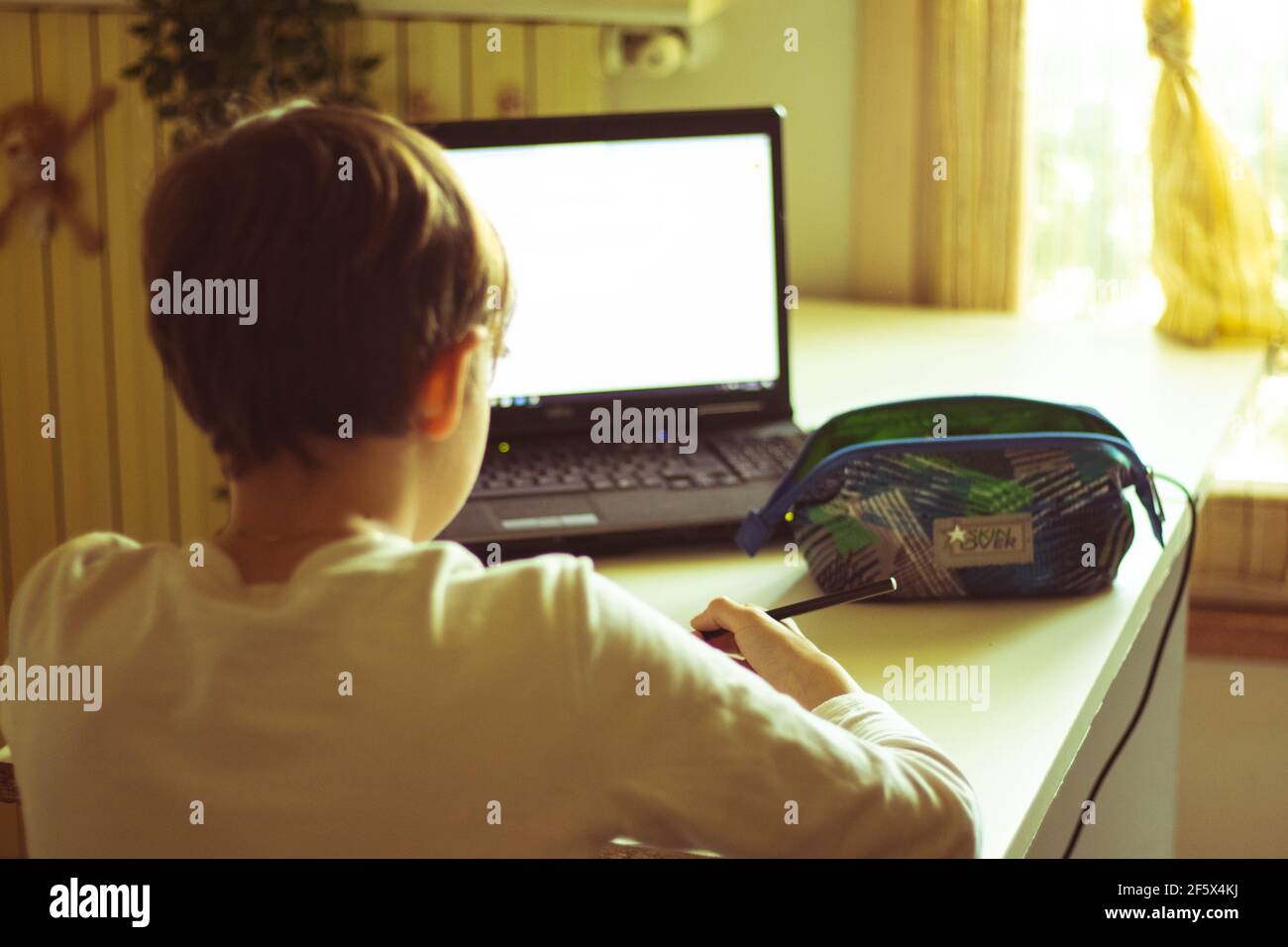 Child doing homework in Italy 2021 Stock Photo - Alamy