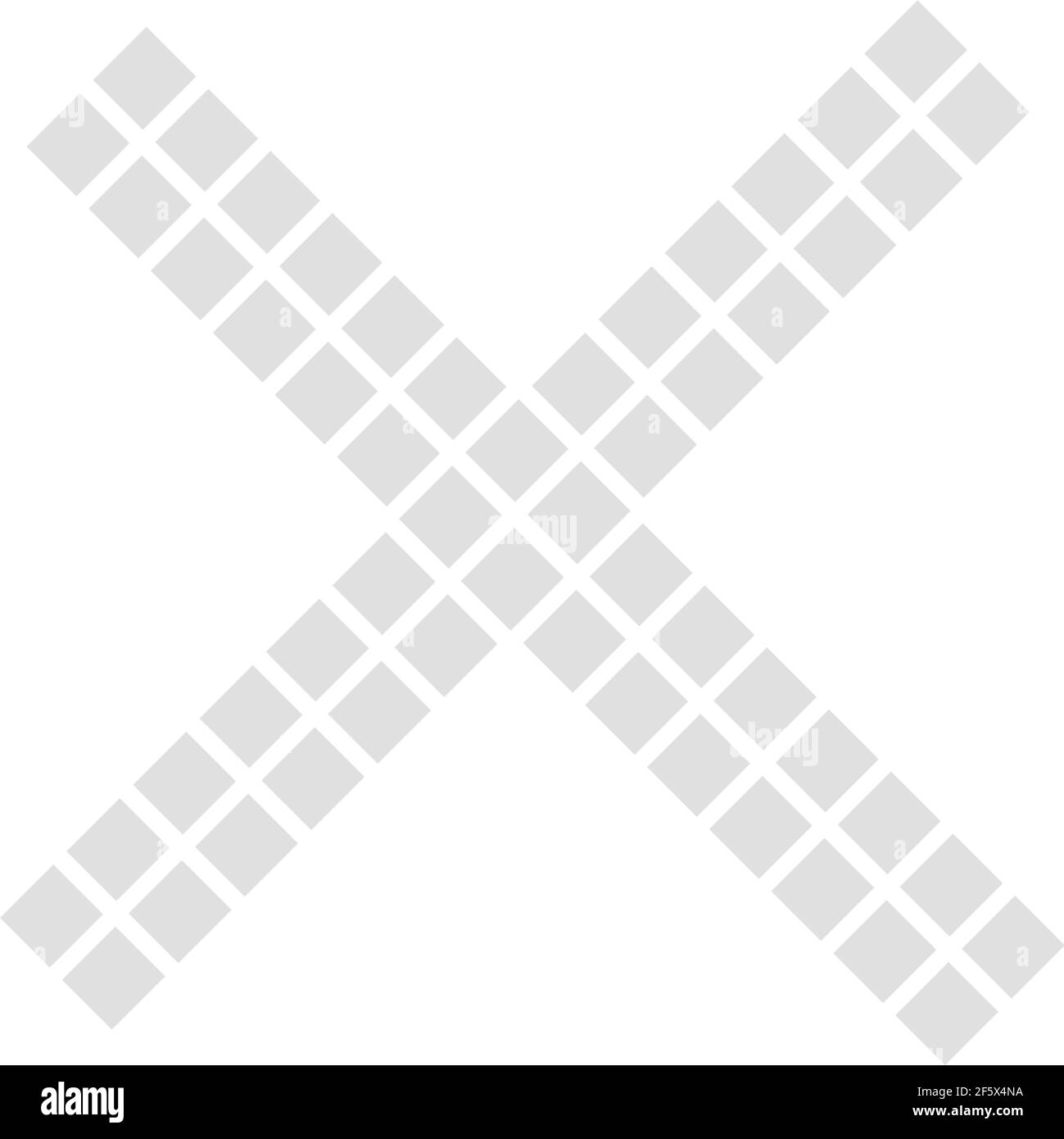 Cross sign, symbol. Letter X Graphics — Stock vector illustration ...
