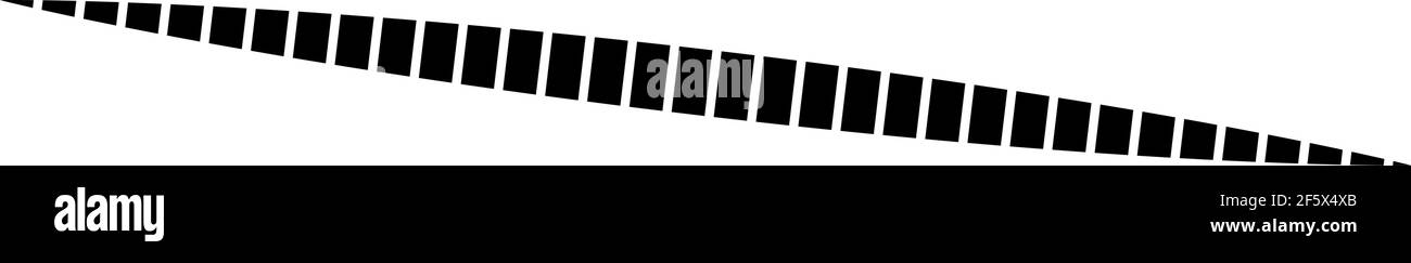 Horizontal dashed, segmented lines design shape element — Stock vector ...