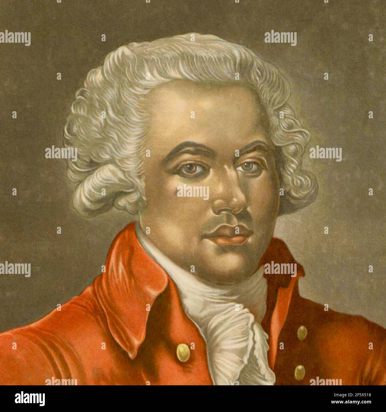 Mather Brown painting of Joseph Bologne, Chevalier de Saint-Georges ...