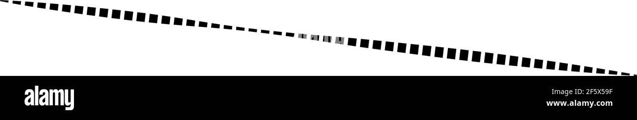 Horizontal dashed, segmented lines design shape element — Stock vector ...