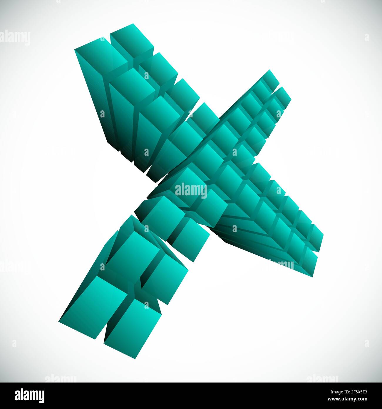 Cross sign, symbol. Letter X Graphics — Stock vector illustration ...