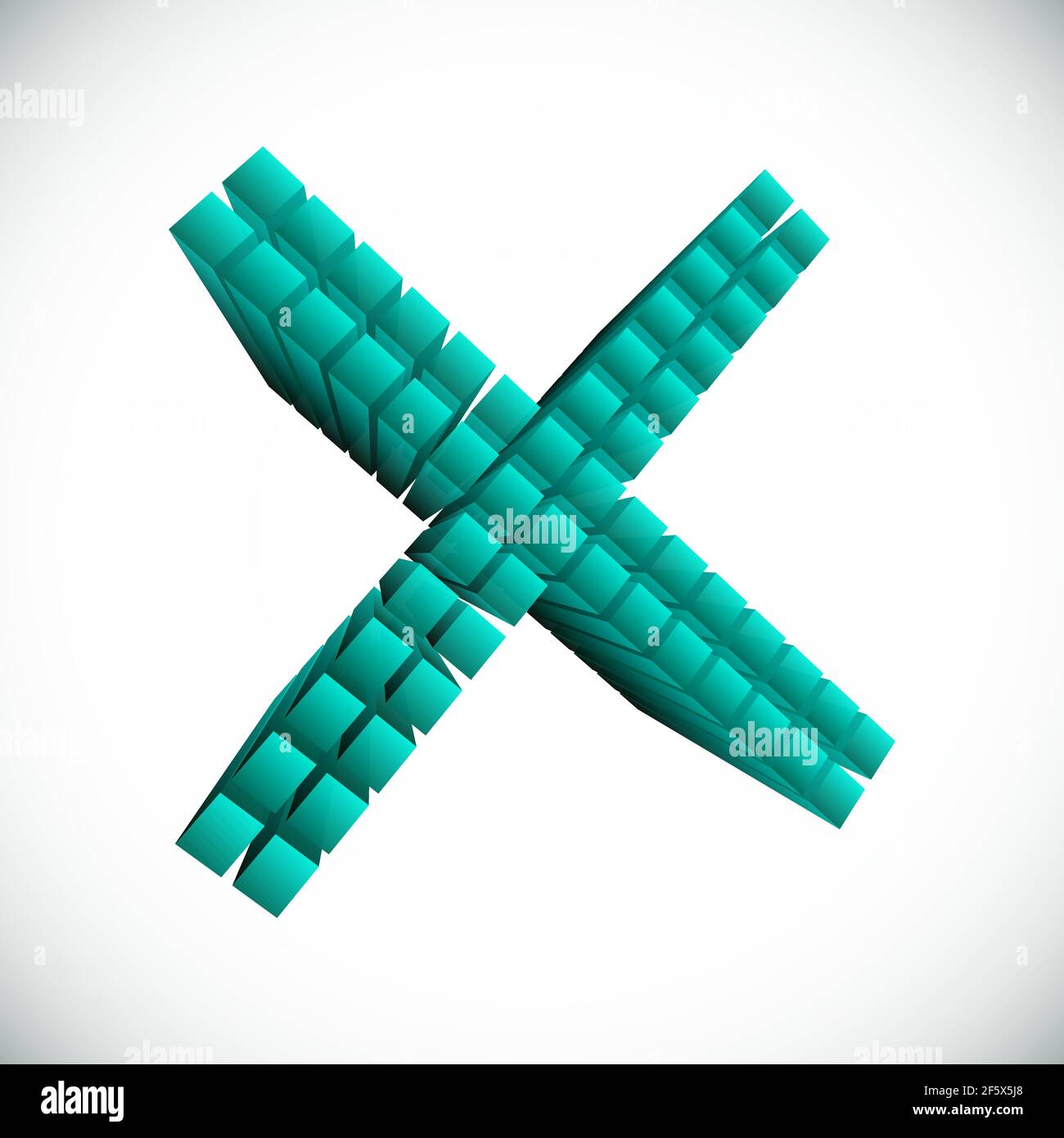 Cross sign, symbol. Letter X Graphics — Stock vector illustration ...